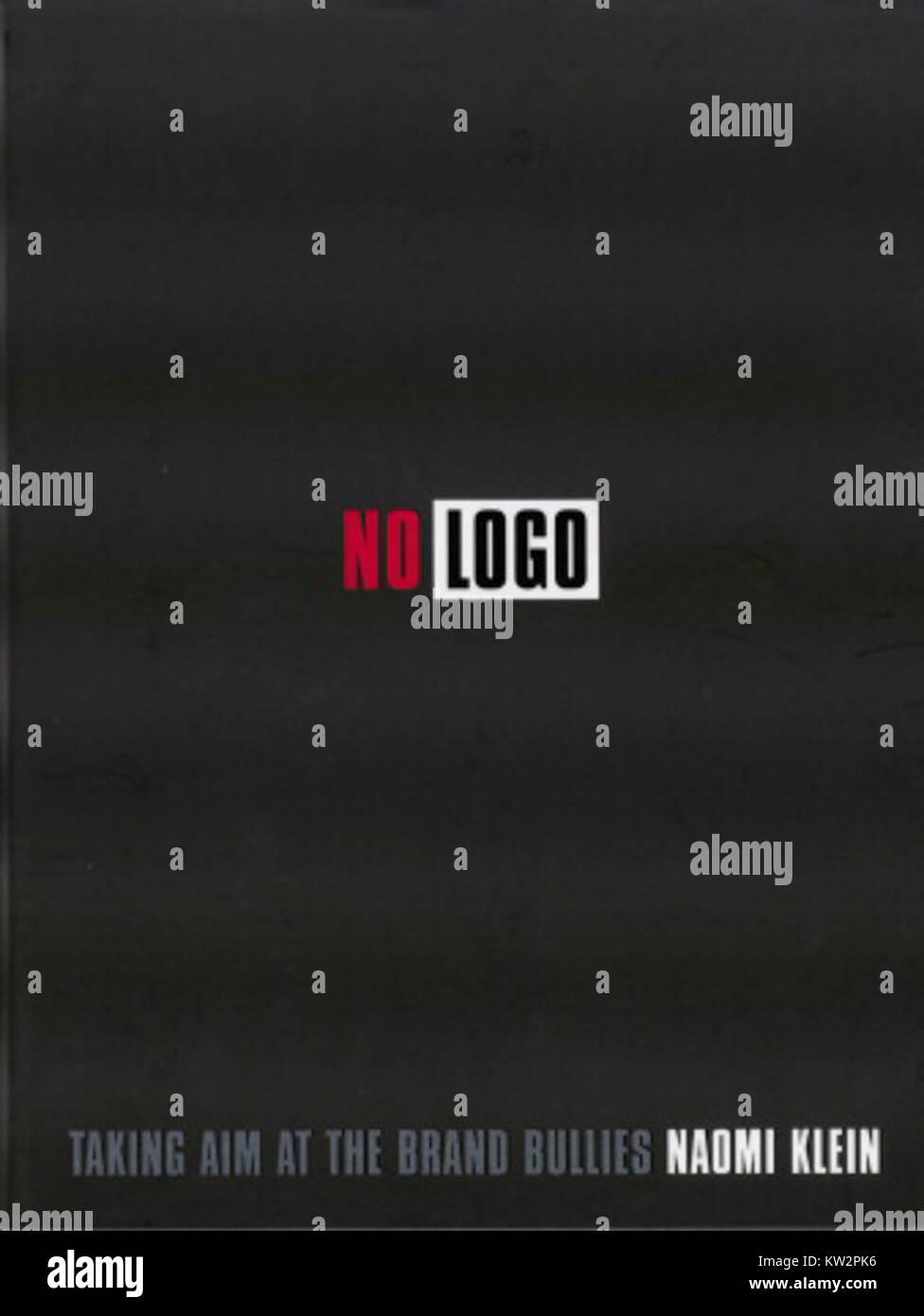 The 'No Logo' cover refers to the iconic design of Naomi Klein's book ...