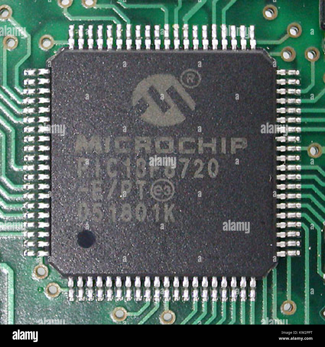 The PIC18F8720 is a microcontroller from Microchip Technology, used in embedded systems for a ...