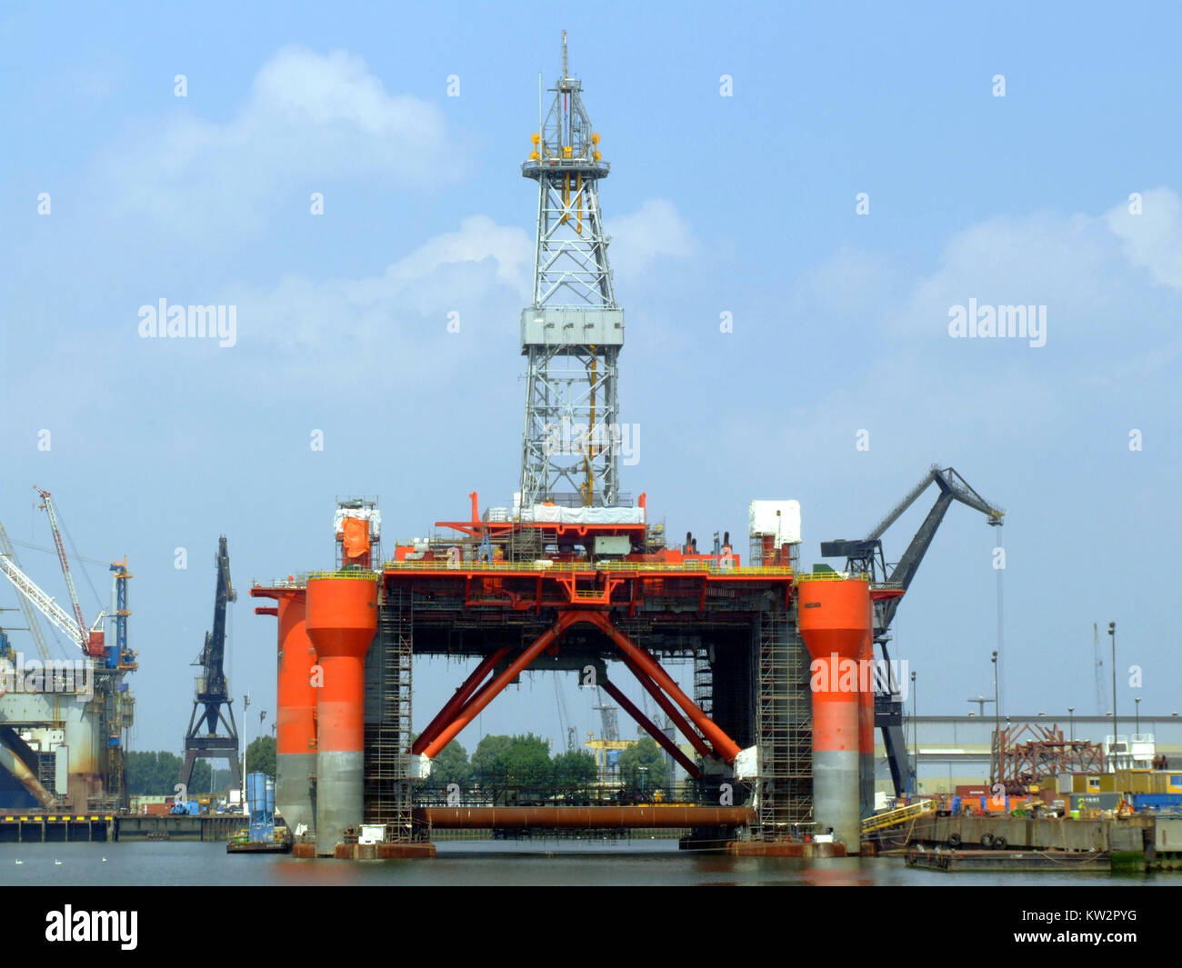 The Blackford Dolphin, an offshore drilling rig, is shown in this image ...