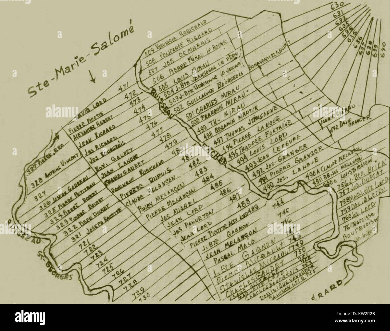 A map depicting the location of Saint Marie Salome, a biblical figure ...