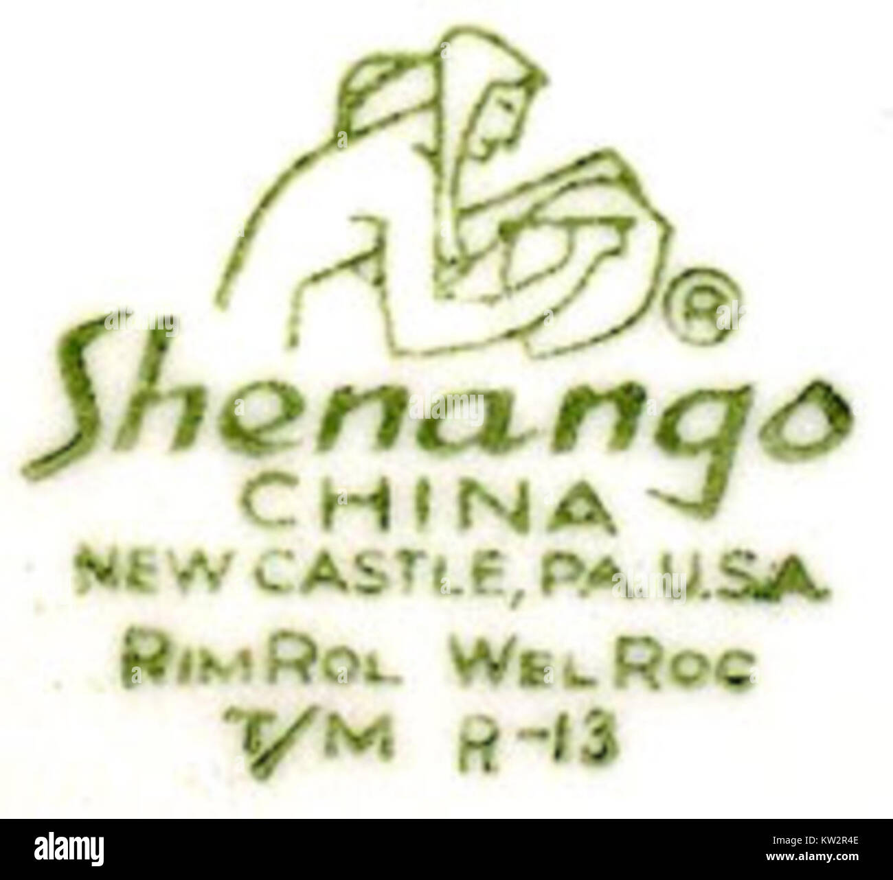 The Shenango Pottery logo from 1955 represents the craftsmanship and ...