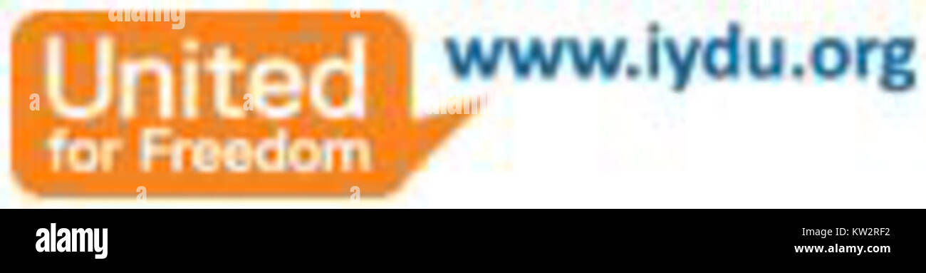 The 'United for Freedom' logo represents a campaign or movement focused ...