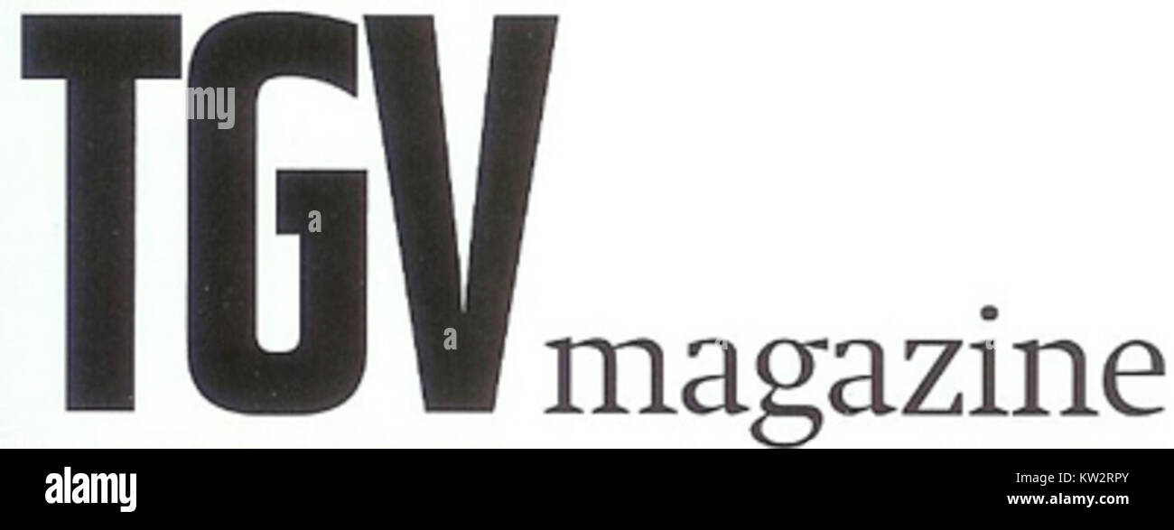 This is the logo of the TGV magazine, associated with France's high ...