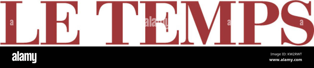 Logo Le Temps Stock Photo - Alamy