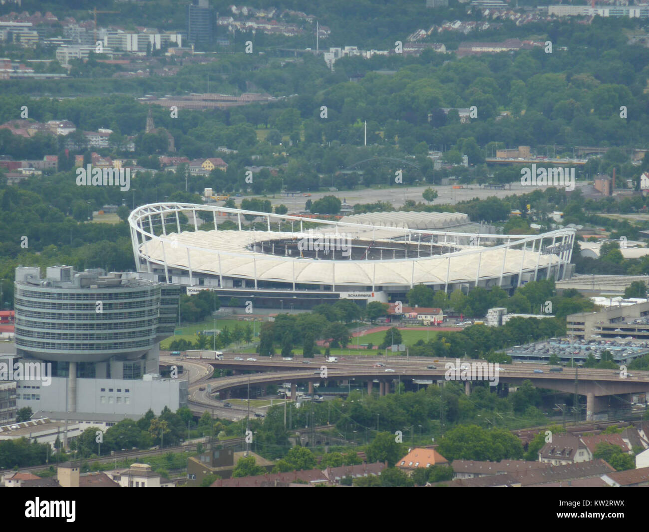 A panoramic view from Rotenberg Stadium, offering spectators a ...