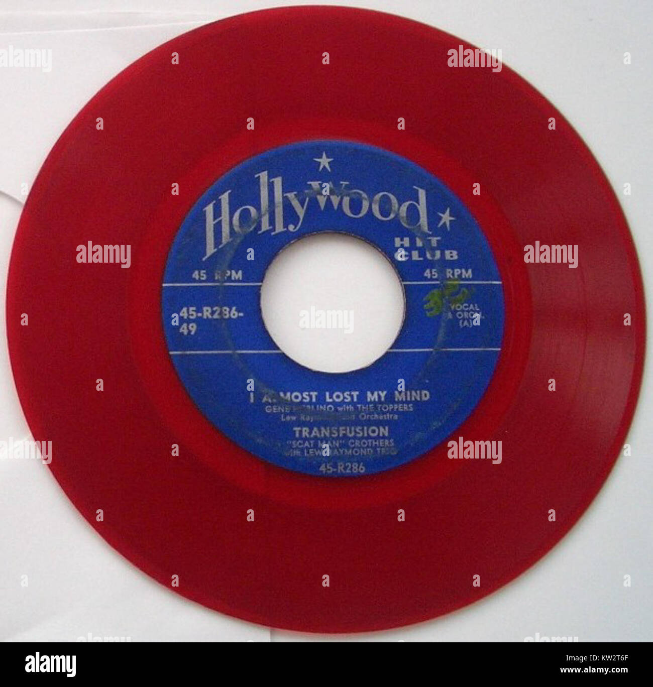 The 'Hollywood Hit Club 45 R286 IAlmostLostMyMind Transfusion' is a 7 ...