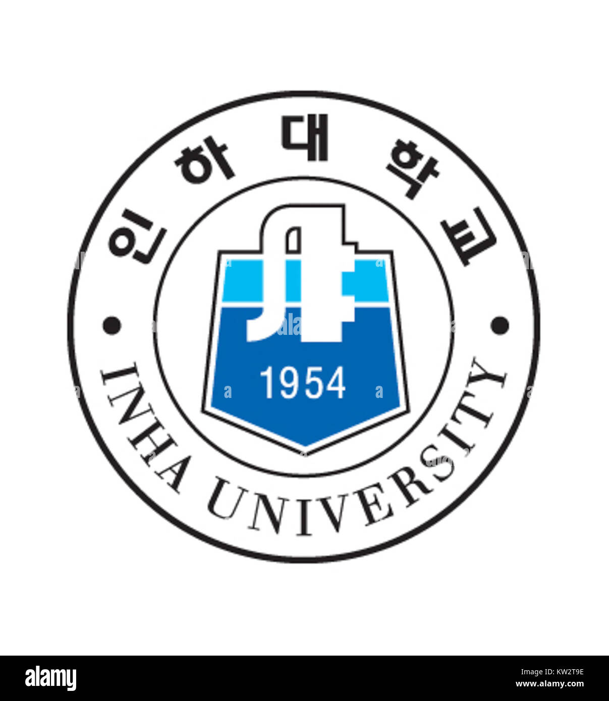 The emblem of Inha University, a prestigious academic institution in ...