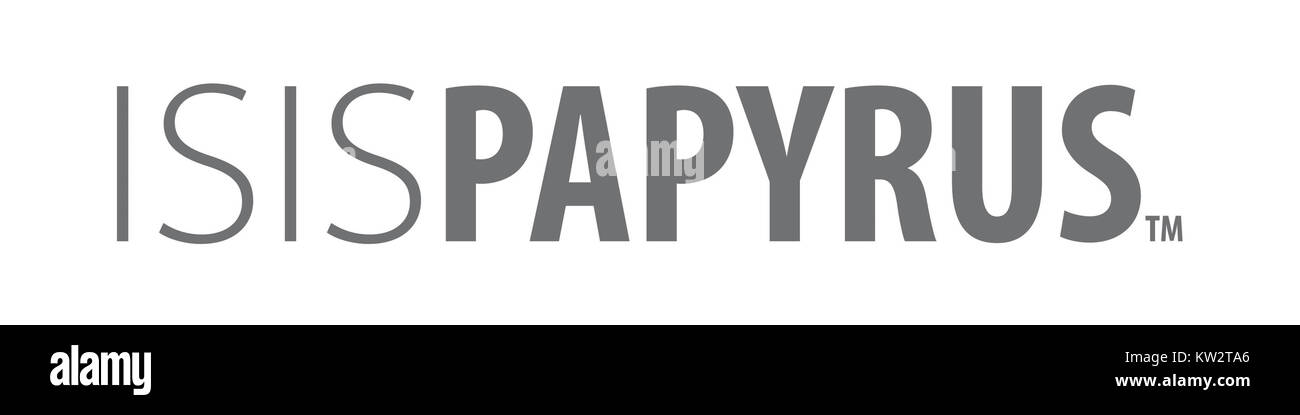 The IsisPapyrus text logo represents a symbolic and artistic ...