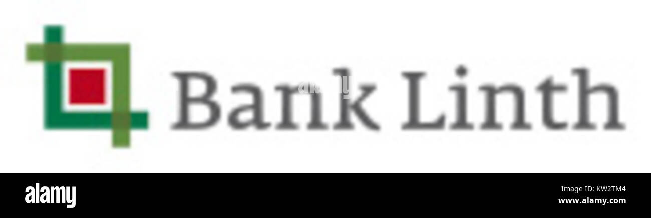 The official logo of Bank Linth, a financial institution, reflecting ...