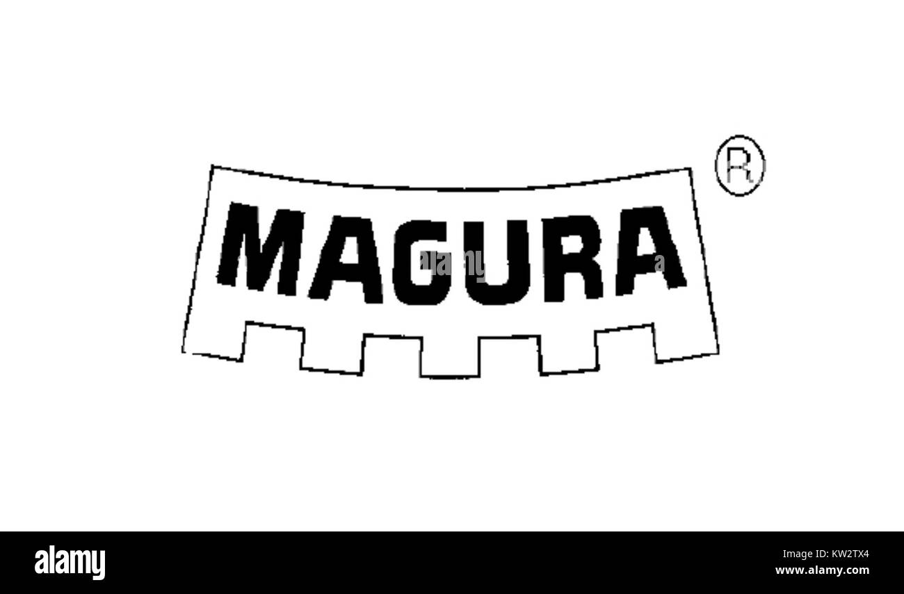 The Magura logo is a distinctive design representing the brand identity ...