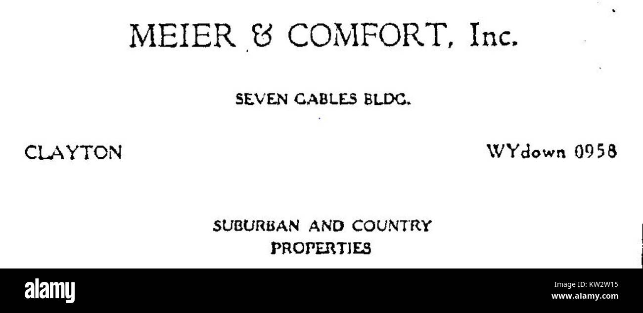 Meier and Comfort logo Stock Photo - Alamy