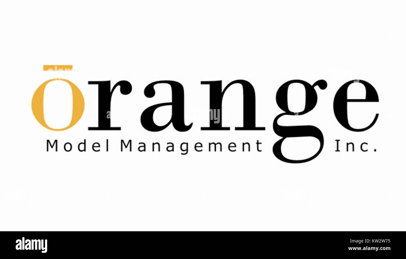 Orange Models Logo Stock Photo - Alamy