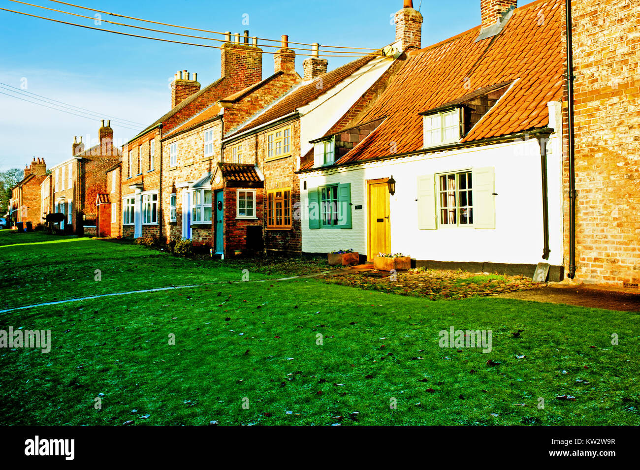 cottages at stillington, North Yorkshire Stock Photo - Alamy