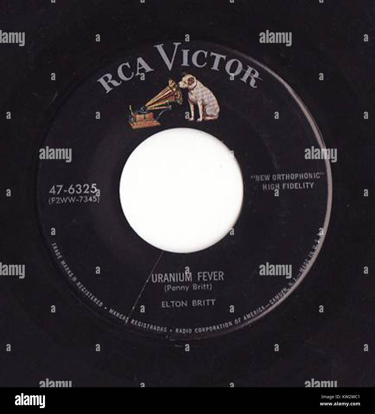 The RCA Victor 47-6325 is a vinyl record featuring the song Uranium ...