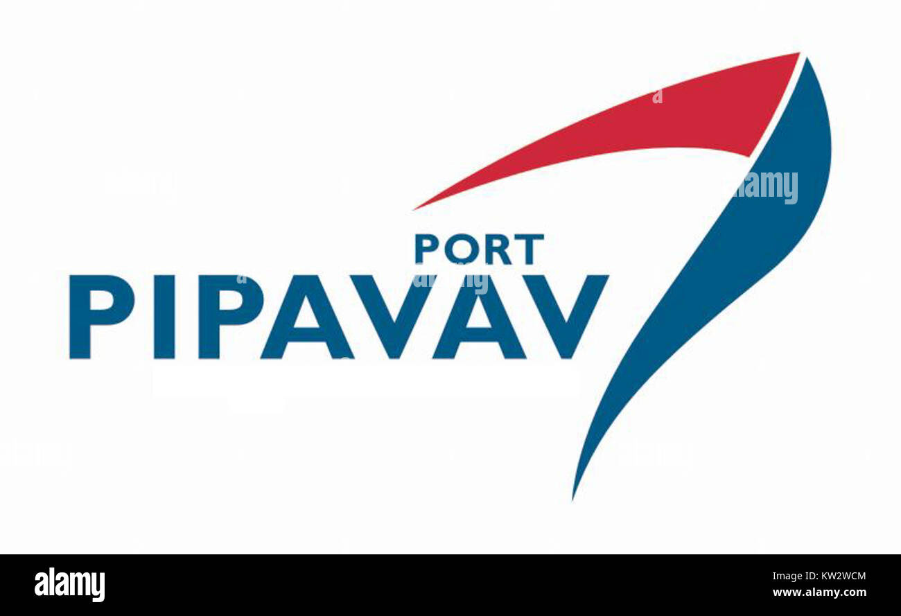 The Port of Pipavav logo represents one of India's major ports, located ...