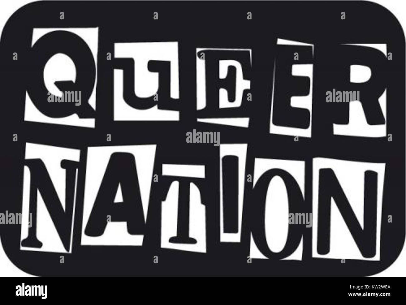 The Queer Nation logo is a symbol associated with the LGBTQ+ rights ...