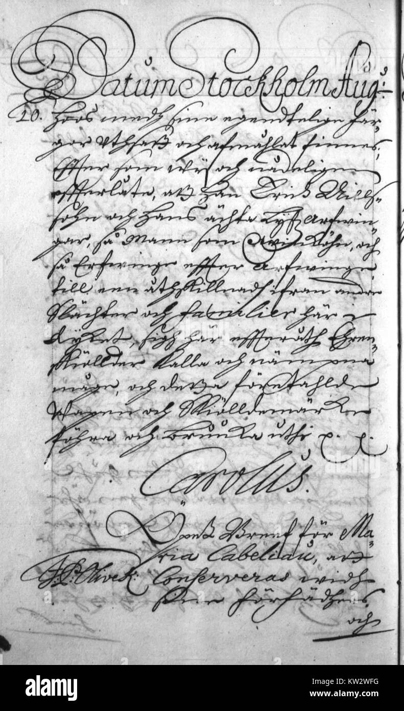 Document from the Swedish National Archives, volume 1675, August, pages ...