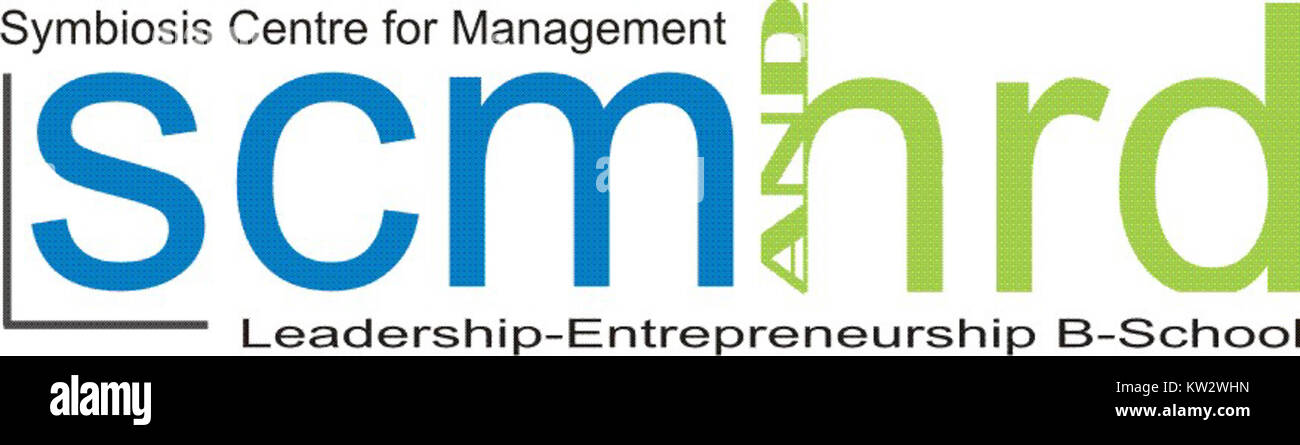 The SCMHRD logo represents the brand identity of the Symbiosis Centre ...