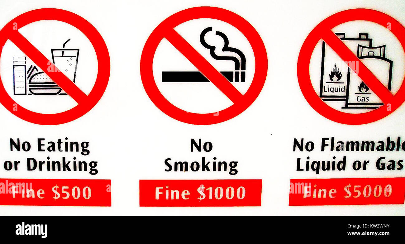 The 'Singapur Verbotsschild' refers to a prohibition sign in Singapore ...