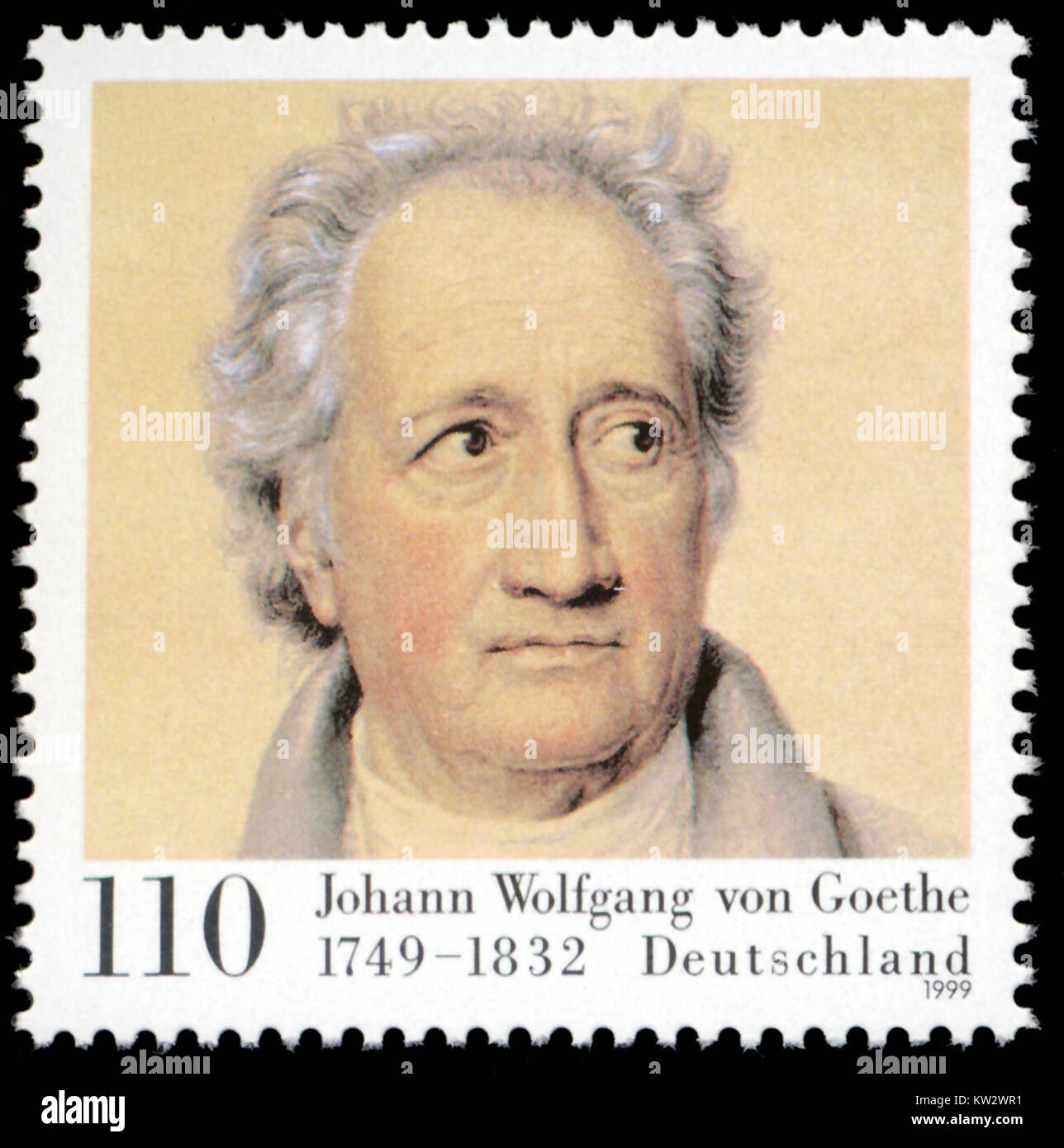 The German stamp MiNr2073, issued in 1999, commemorates the renowned ...