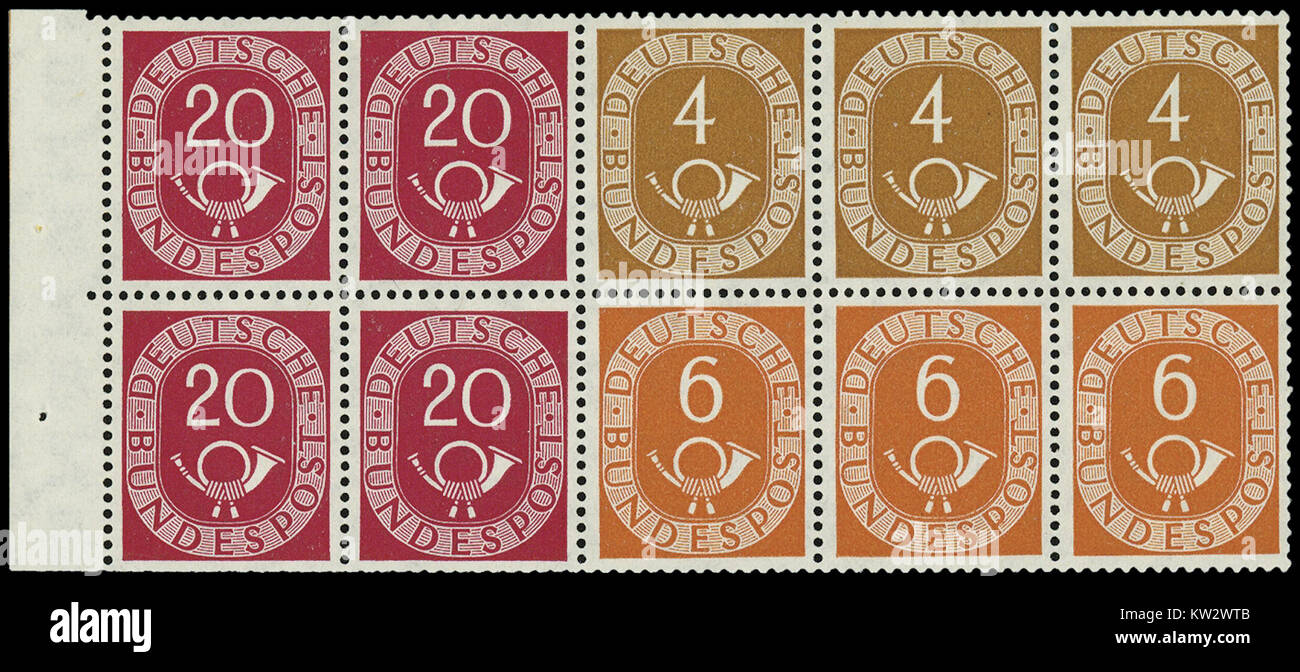 The 1951 Heftchenblatt 2 is a set of German postage stamps issued by ...