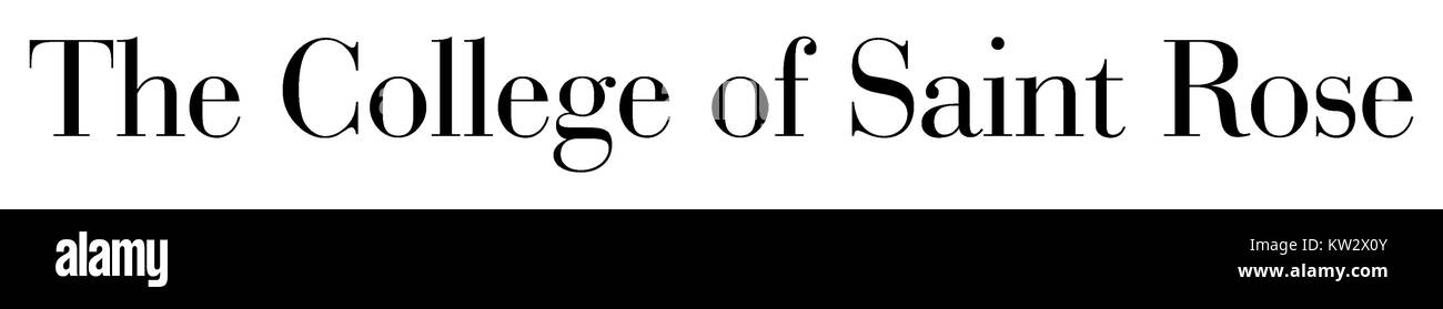The College of Saint Rose Logo Stock Photo - Alamy