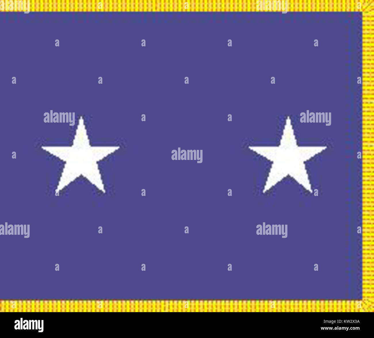 USAF two star flag Stock Photo - Alamy