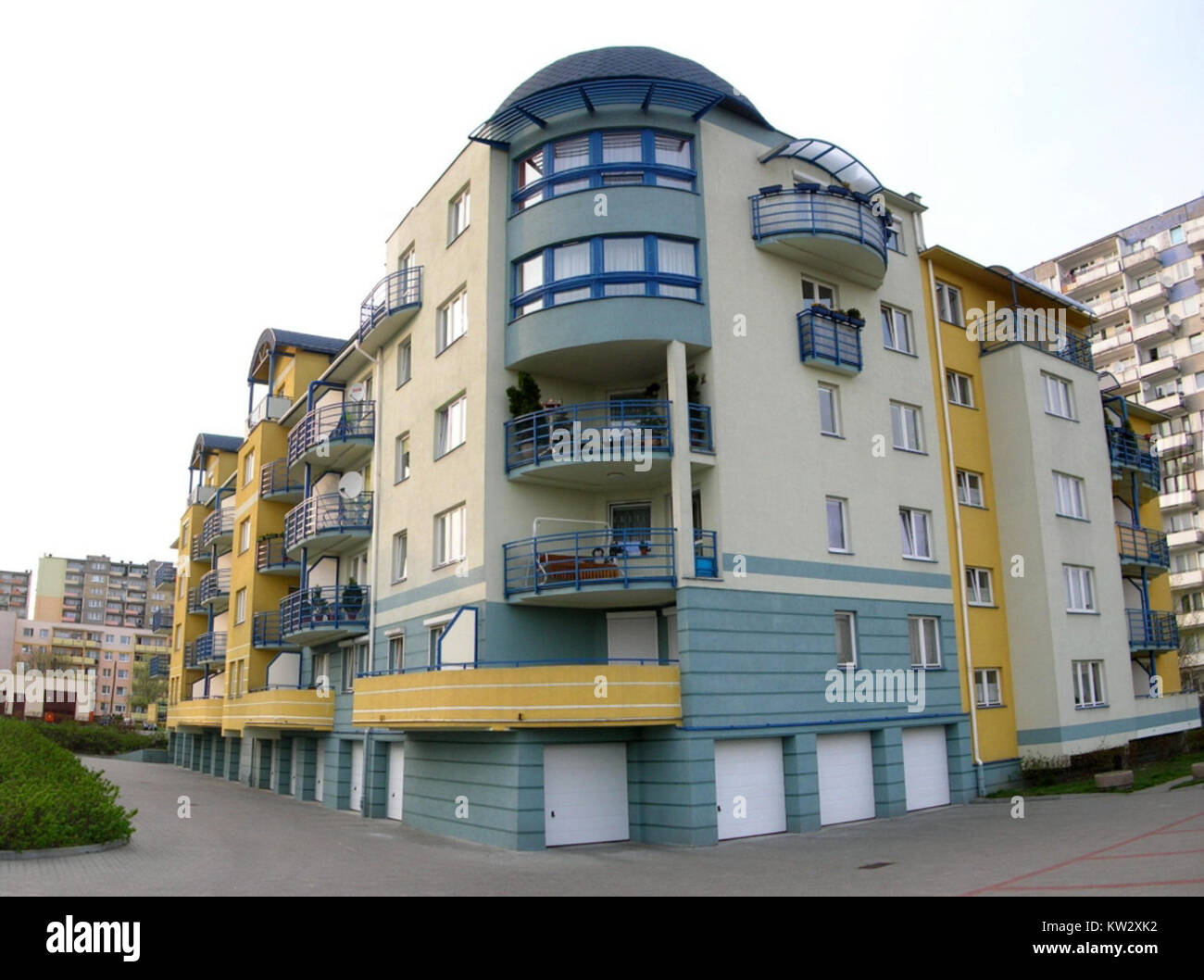 Blok BSM on Ujejskiego Street in Bydgoszcz is a residential building ...