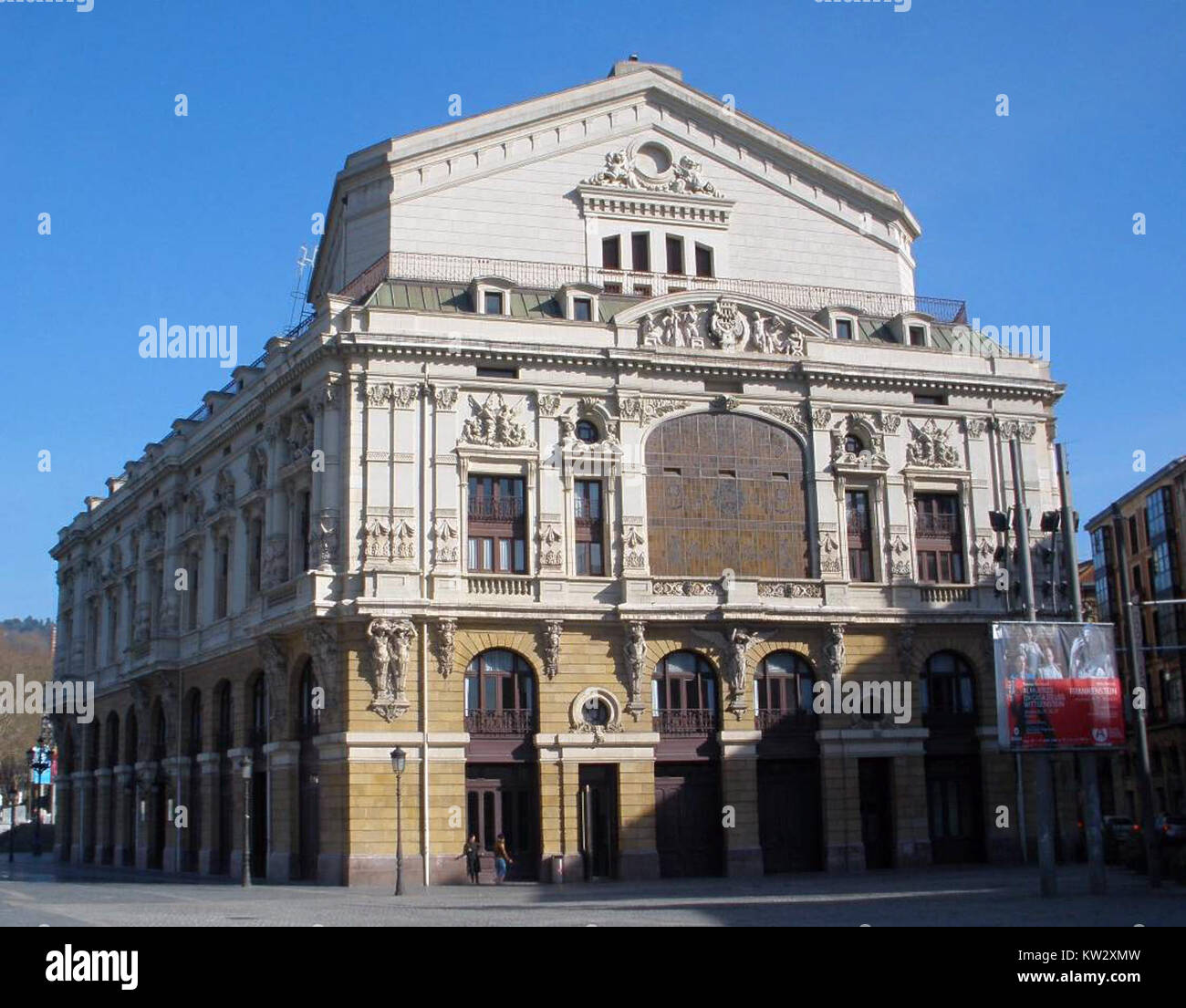 Teatro Arriaga in Bilbao, Spain, is an iconic opera house known for its ...