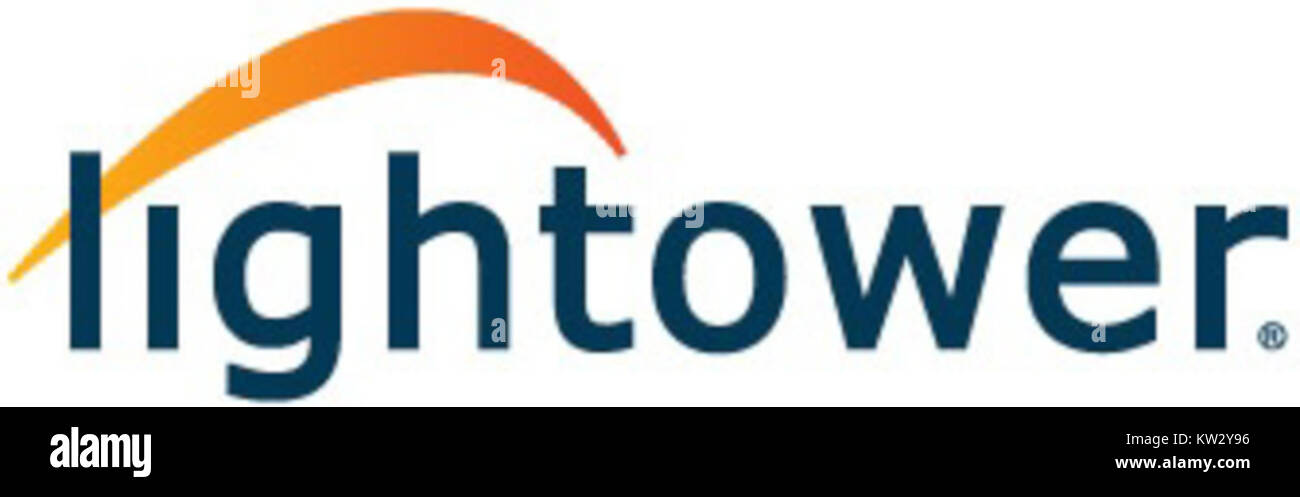 The new Lightower logo, displayed in a four-color RGB design ...