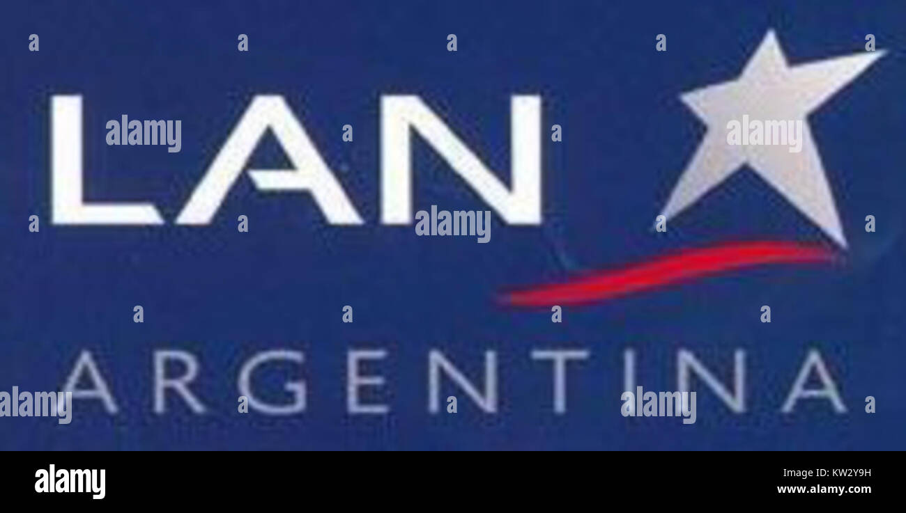 The LAN Argentina logo represents the Argentine branch of the South American airline LAN, known ...