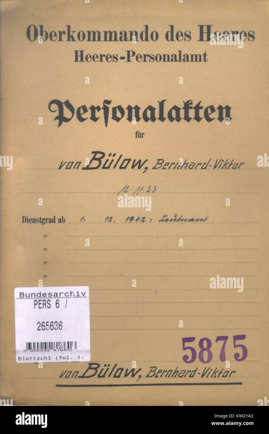 This is the cover page of Loriot's personal file, offering insight into ...
