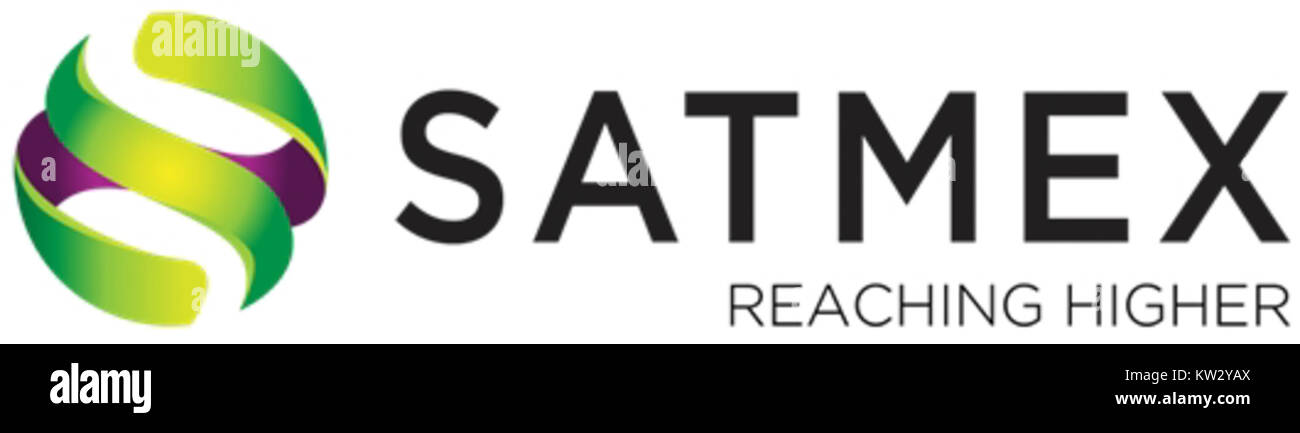 The new official logo of Satmex, a Mexican satellite operator ...