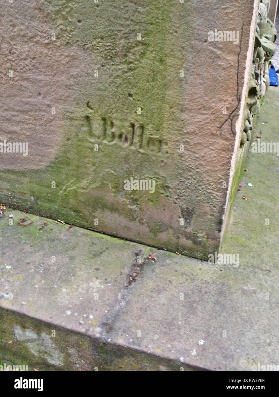 A signature or mark by Boller from Worms, likely related to an artist ...