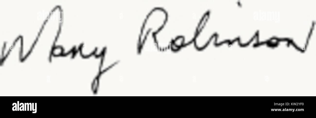 Mary Robinson’s signature is an iconic part of her legacy as a ...