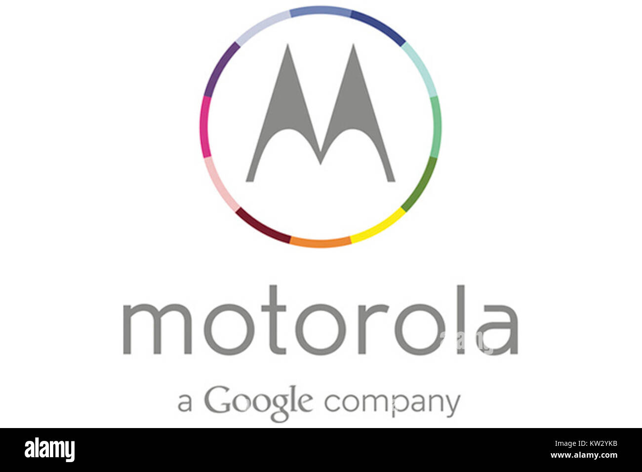 The Motorola logo represents the telecommunications brand known for its ...