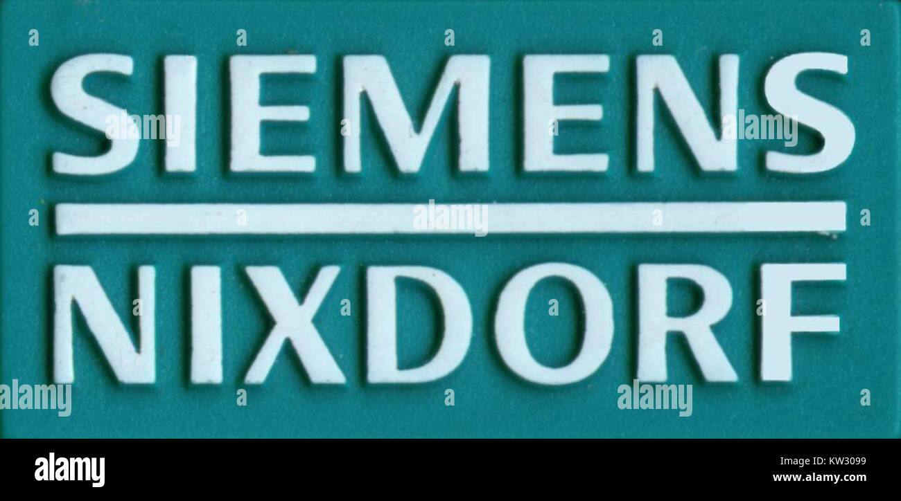 The Siemens Nixdorf logo represents the merger between Siemens and ...
