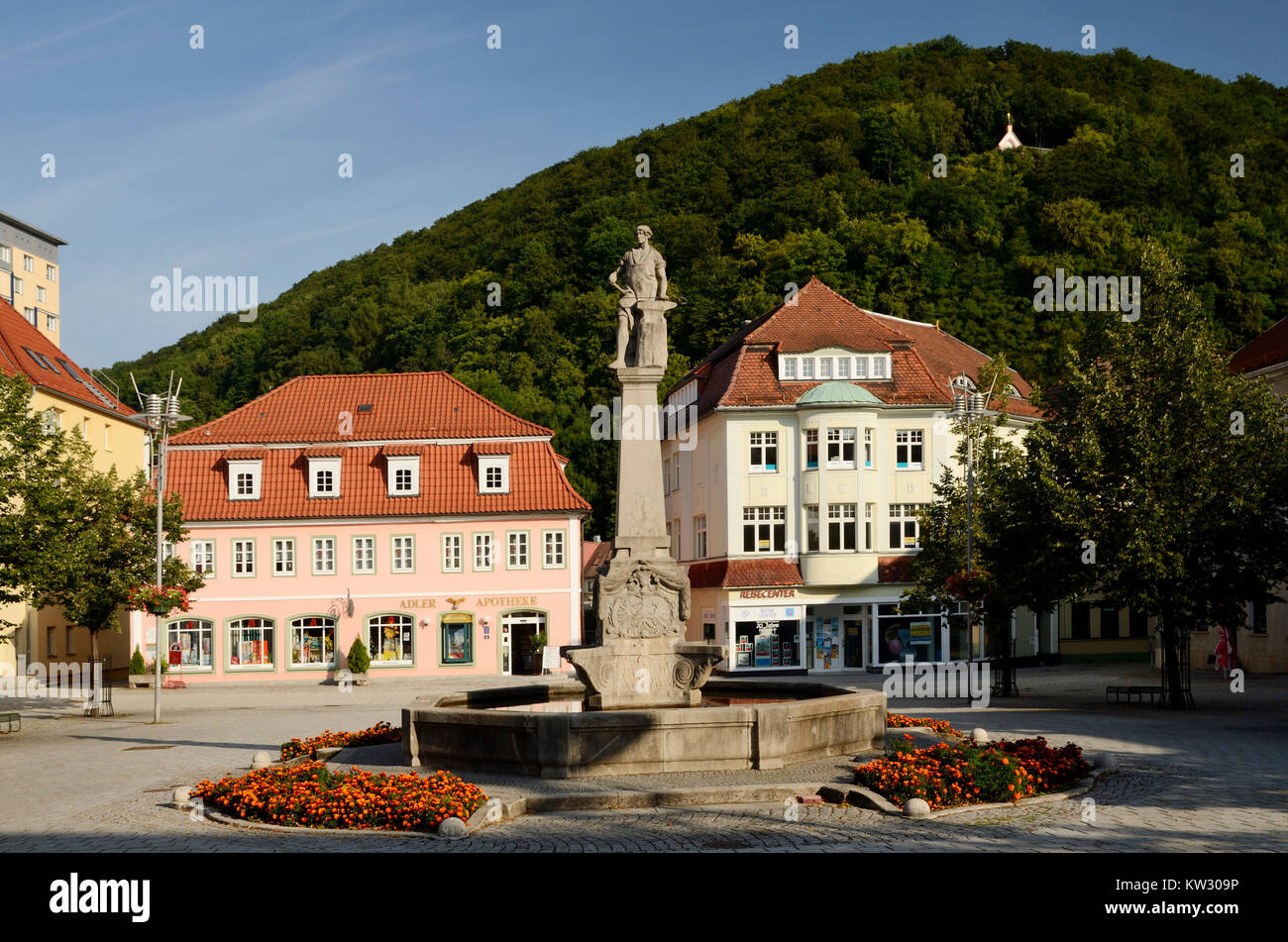 Marketplace with well monument shieldmaker before the cathedral ...