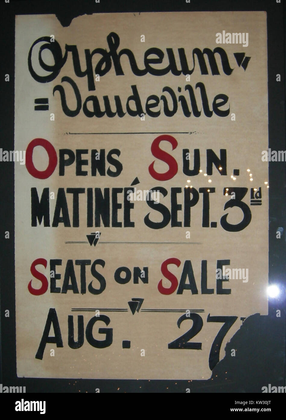 The Seattle Moore Theatre Orpheum poster represents a historical ...