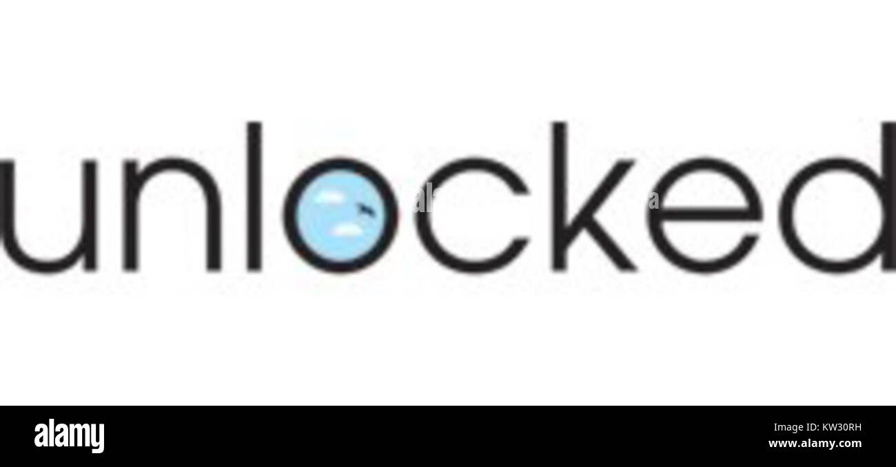 The 'Unlocked' logo is a modern and sleek design symbolizing freedom ...