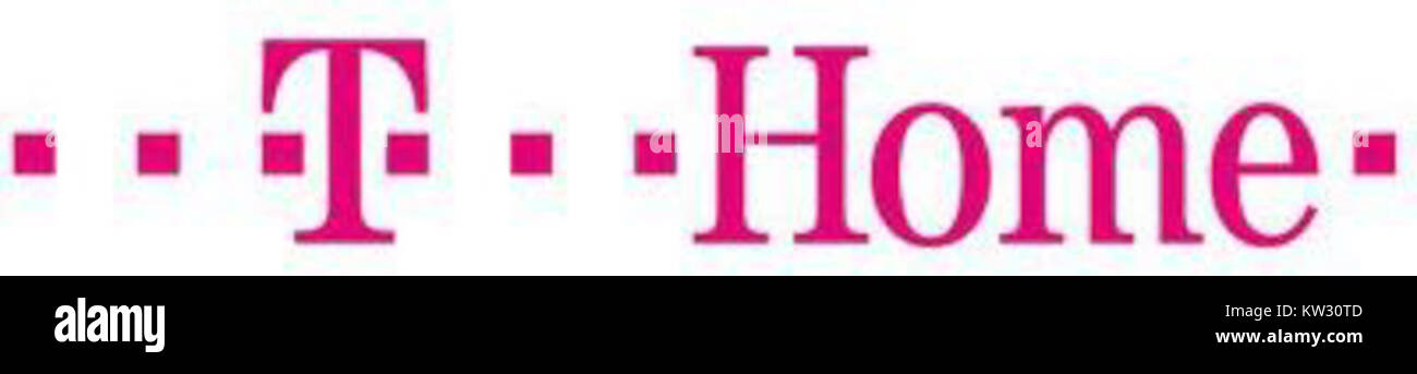 T home logo Stock Photo - Alamy