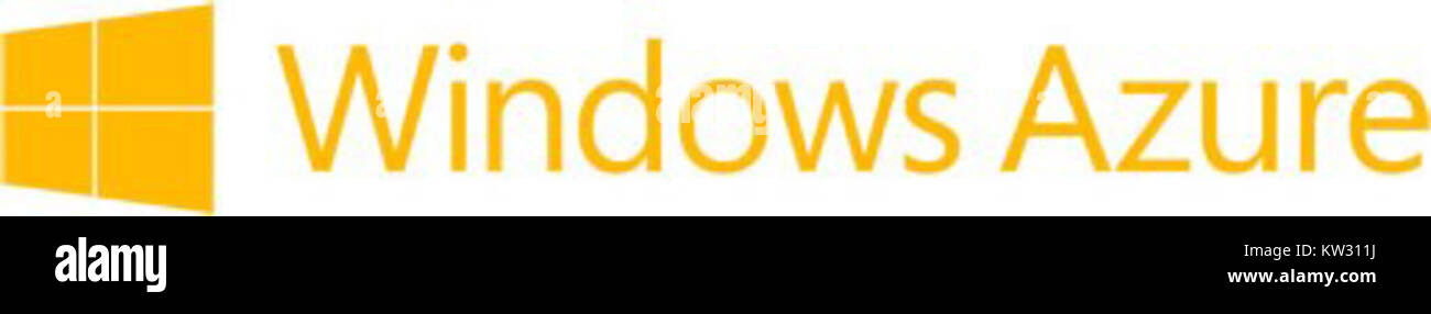 Windows Azure logo and wordmark 2012 Stock Photo - Alamy