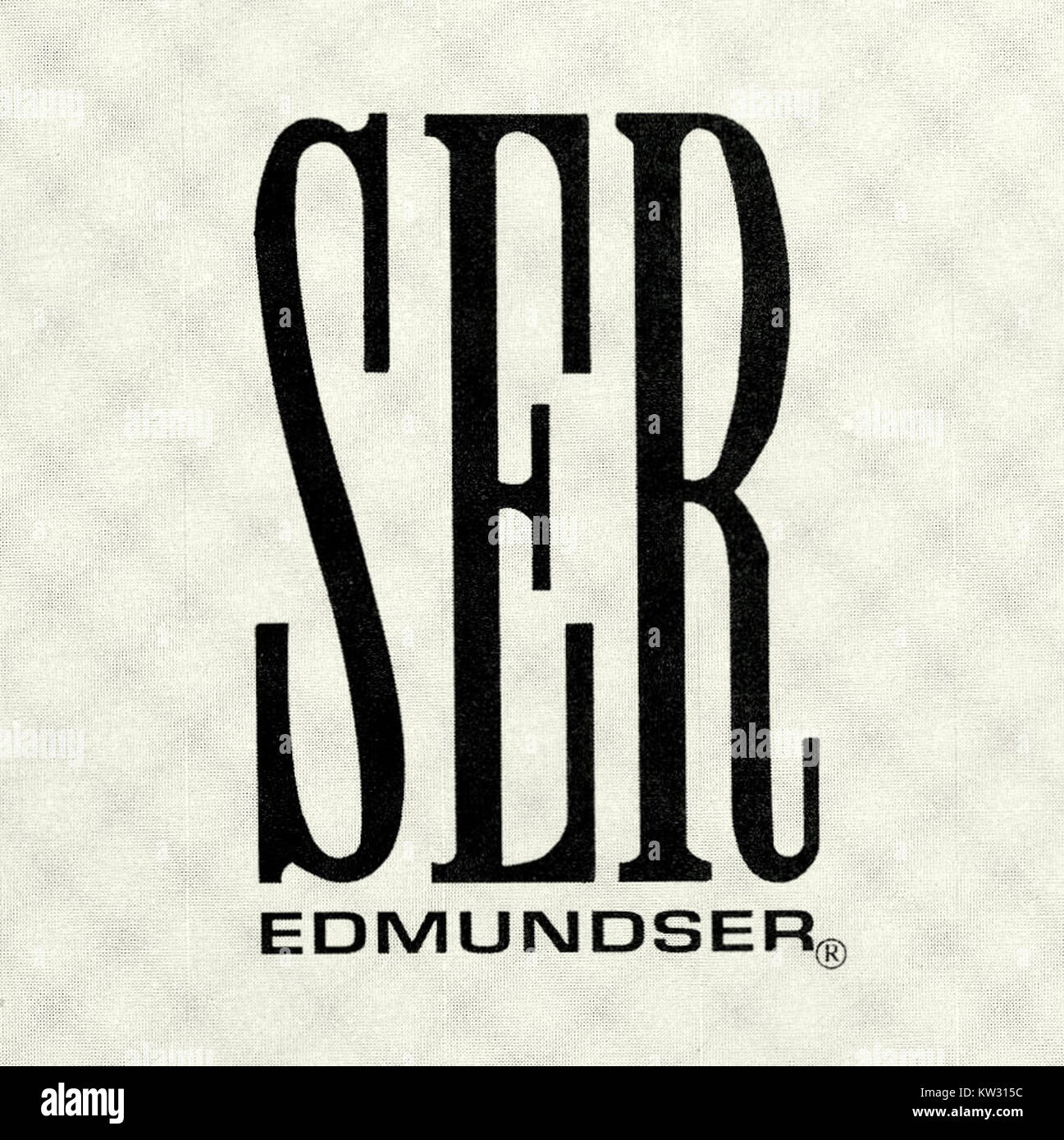 SER by Edmund Ser Logo Stock Photo - Alamy