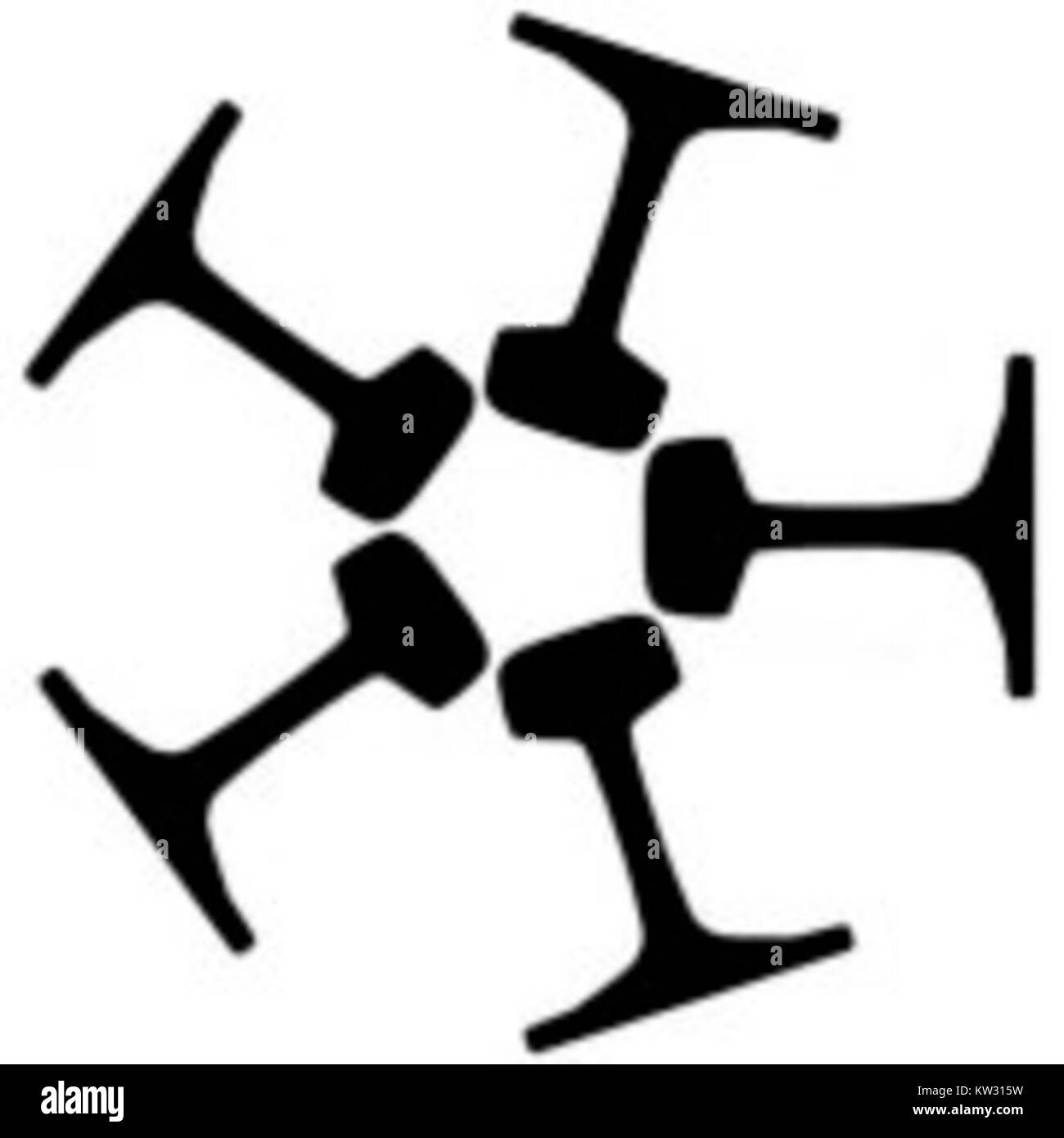 The Settsu Railway logo represents a Japanese railway company. Known ...