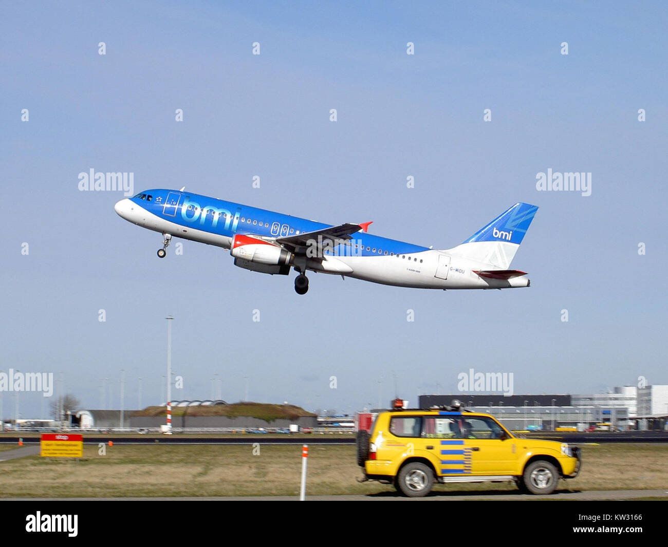 An image of a BMI British Midland Airbus A320 aircraft, registered G ...