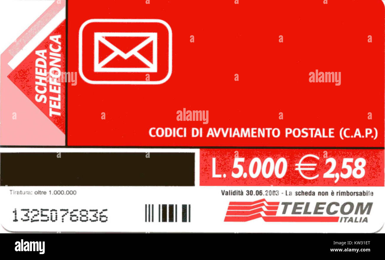 Italian telephone card hi-res stock photography and images - Alamy