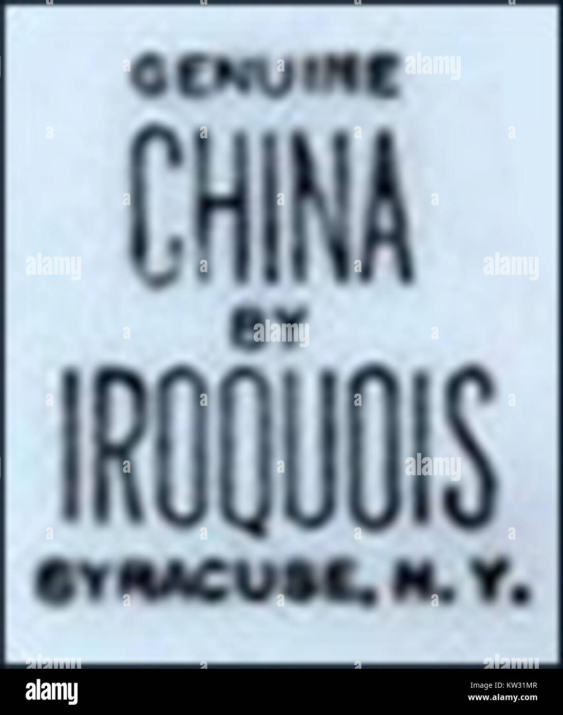The Iroquois china backstamp from the 1960s represents a distinctive ...