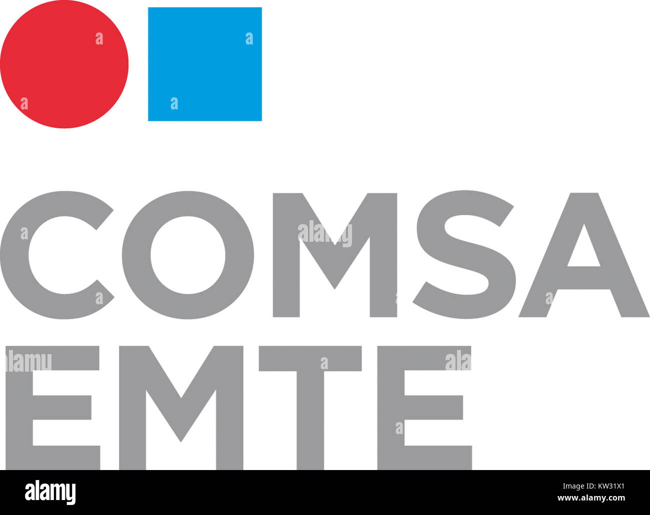 The COMSA EMTE logo in Cool Gray is a visual design representing the ...
