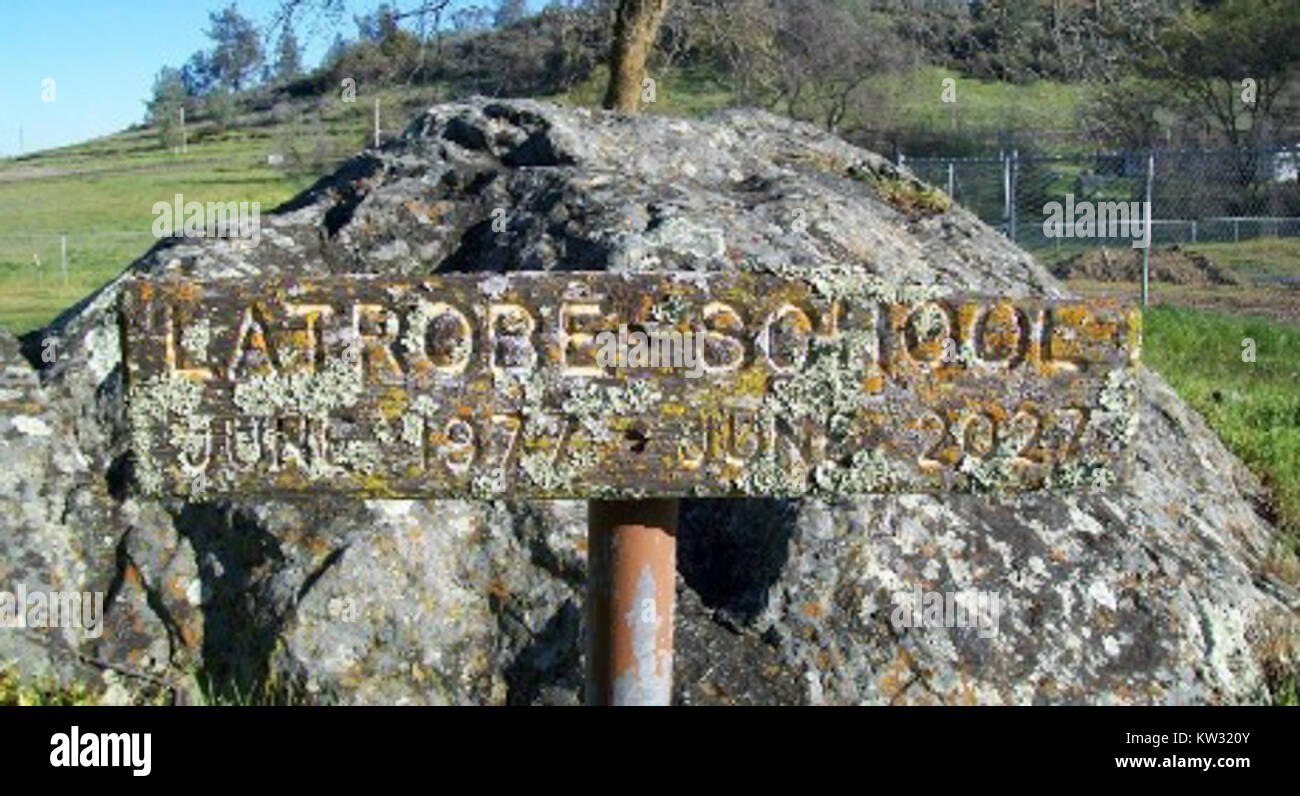 The *Latrobe Elementary Sign* is a historic marker representing the ...