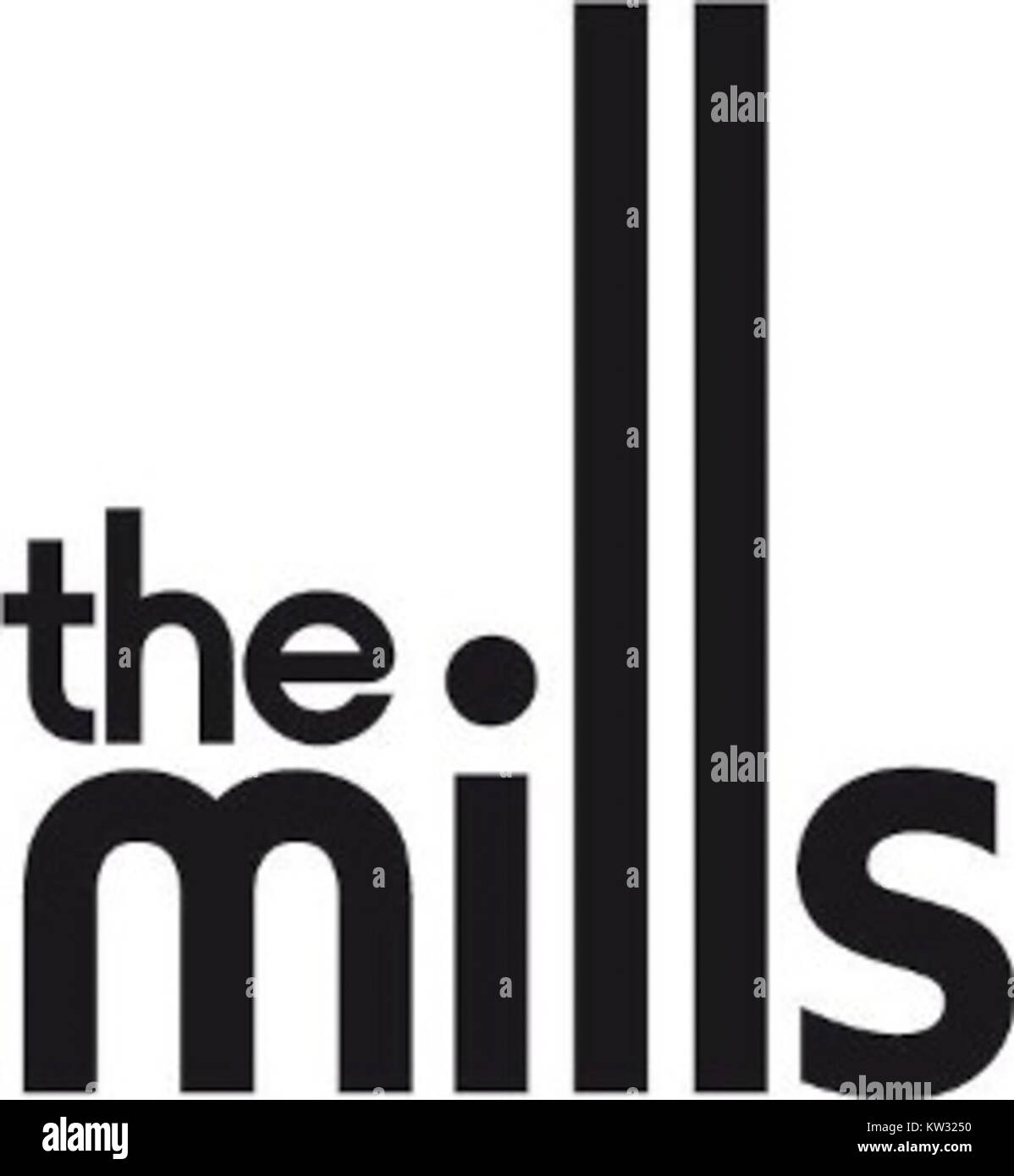 The Mills logo represents a brand associated with shopping centers ...